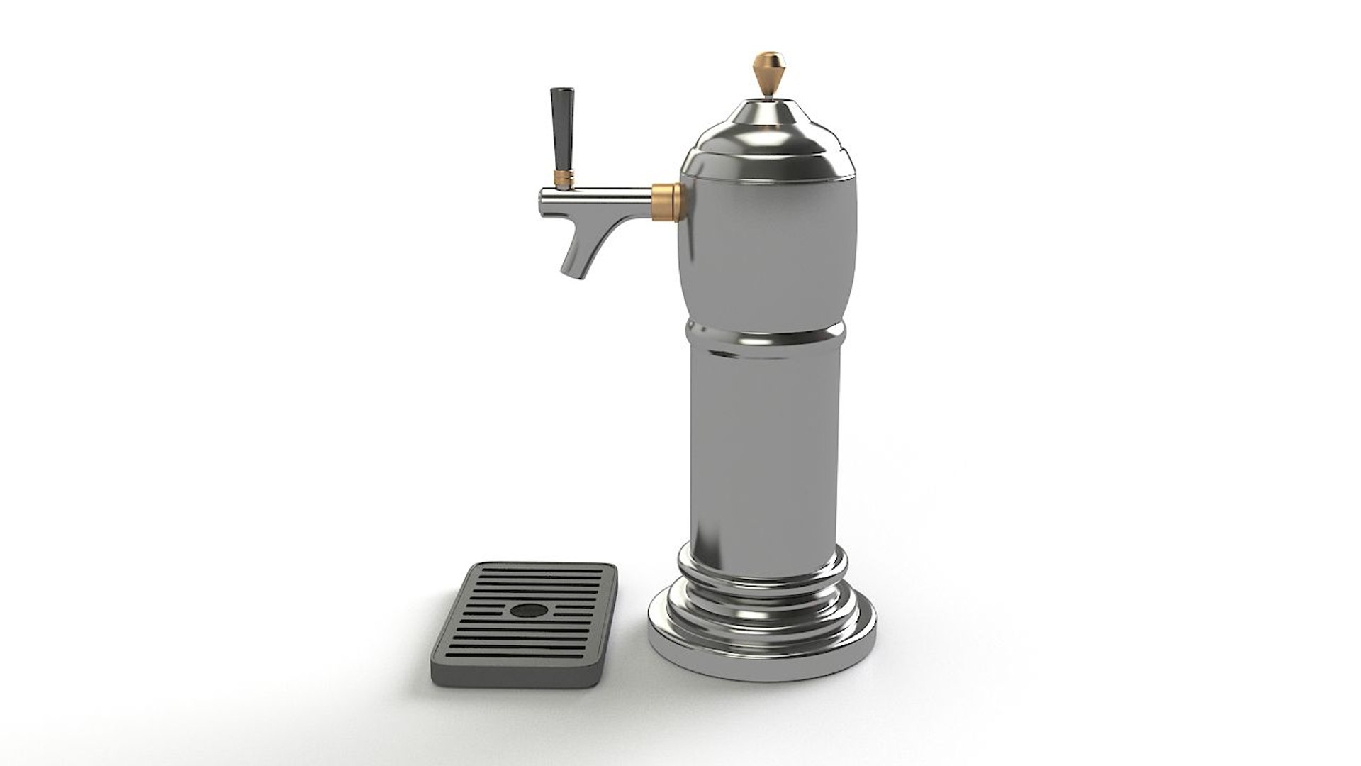 Beer tap model - TurboSquid 1307183