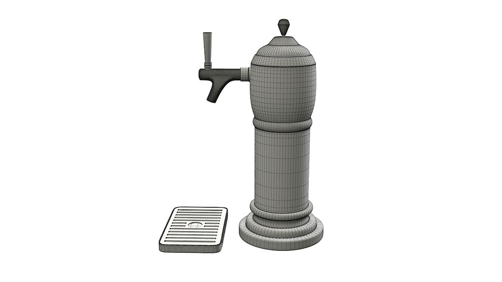 Beer tap model - TurboSquid 1307183