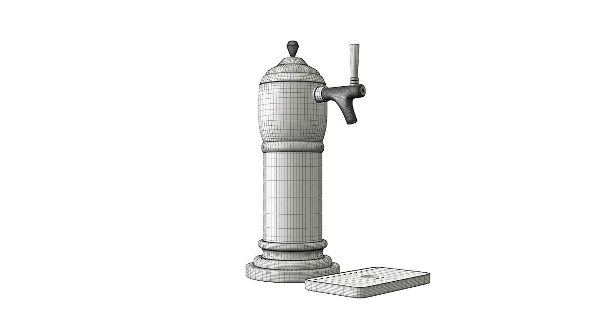 Beer tap model - TurboSquid 1307183