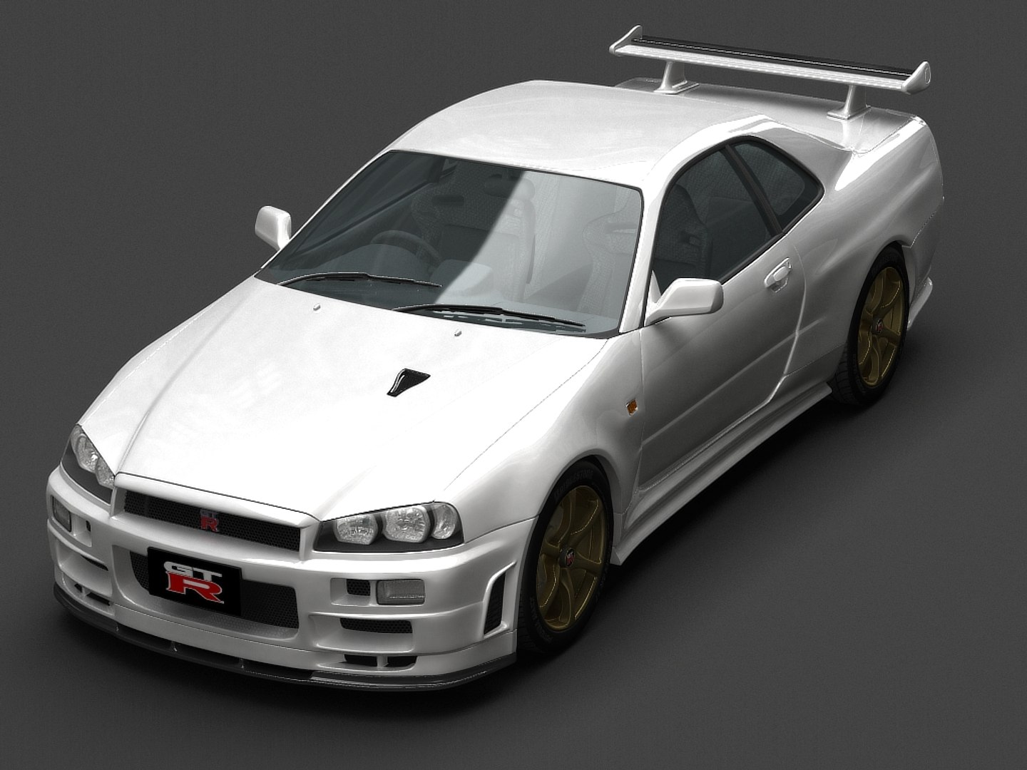 3d nissan skyline gt-r r34 model