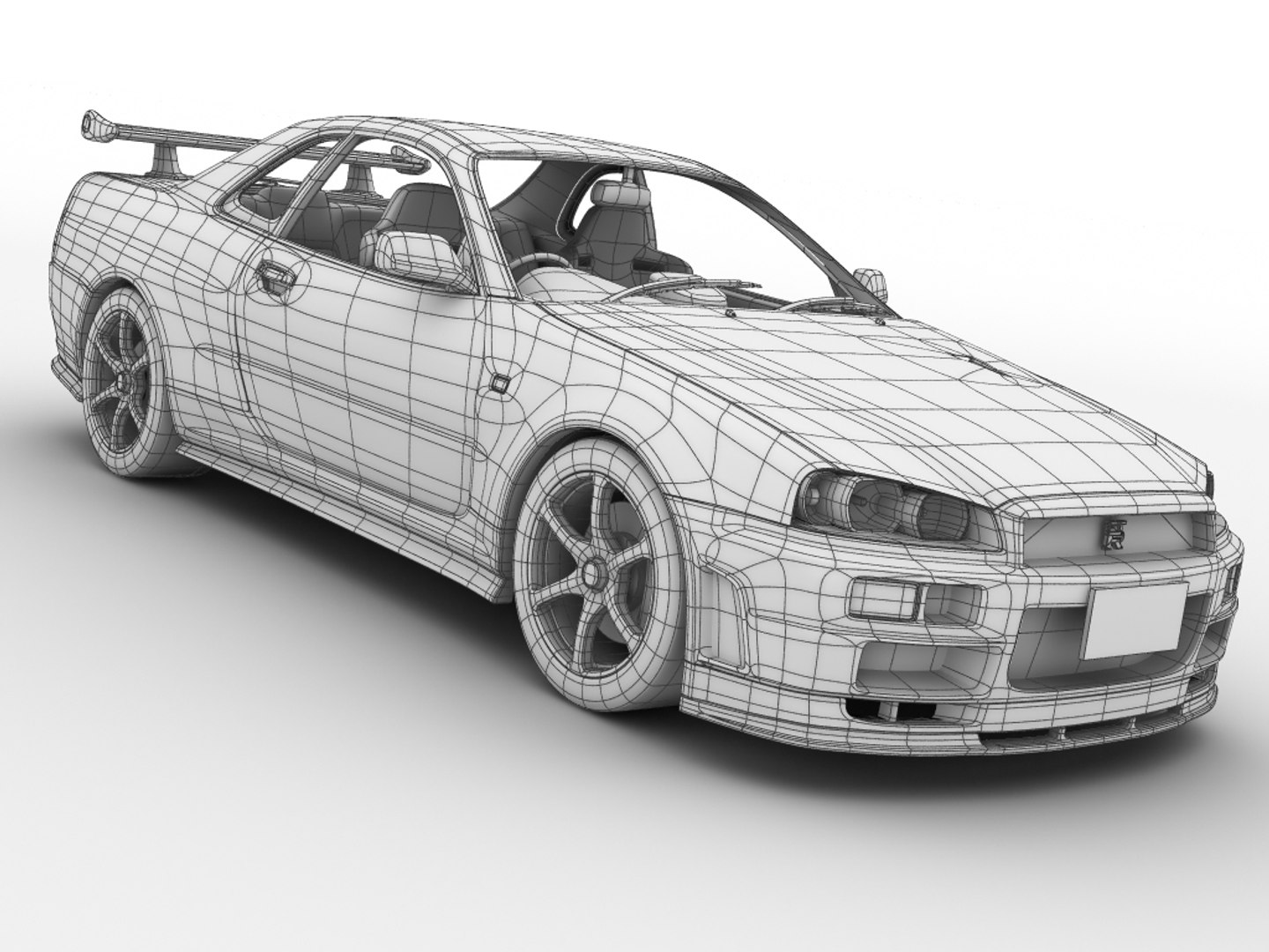 3d Nissan Skyline Gt-r R34 Model