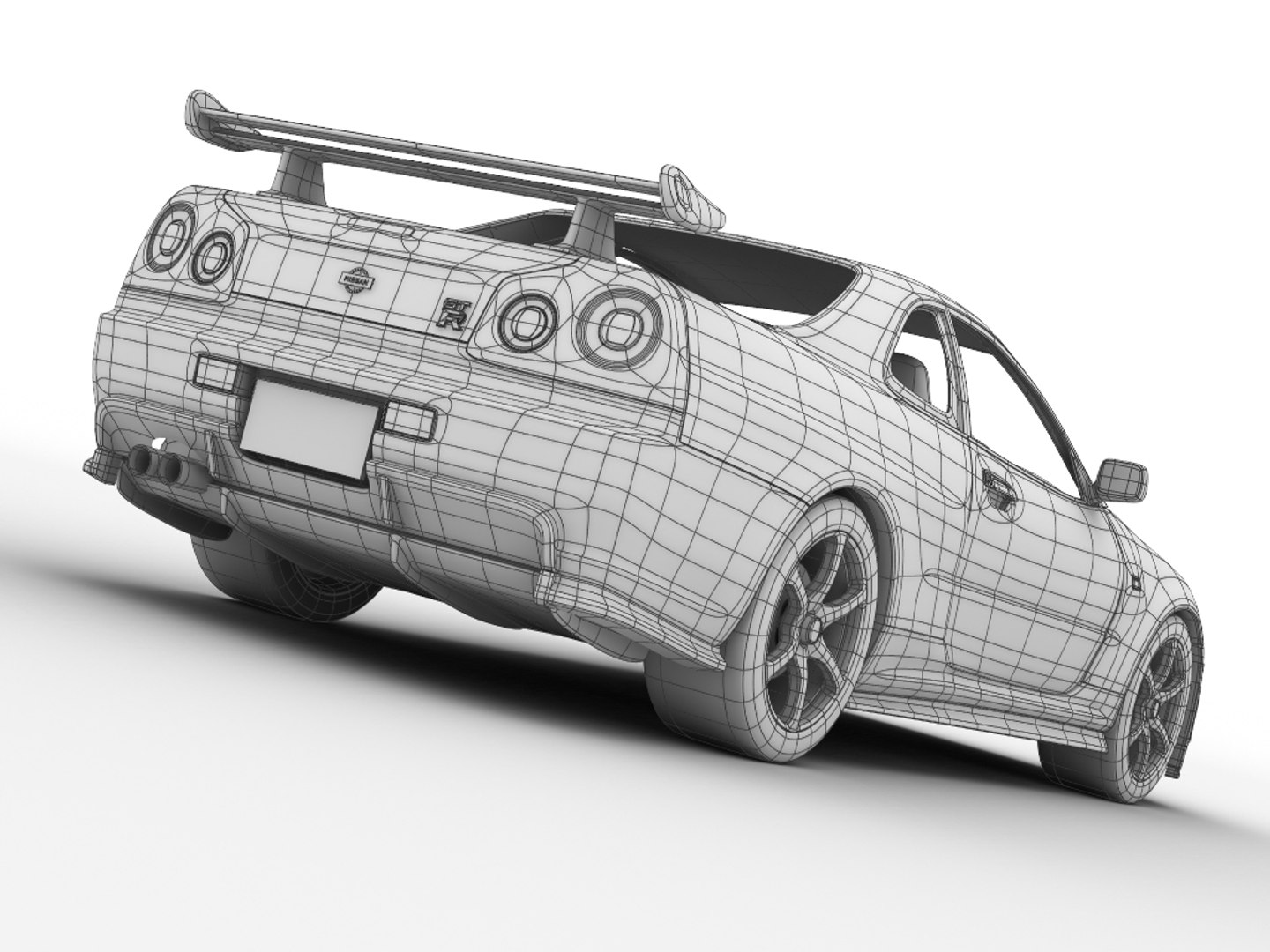 3d Nissan Skyline Gt-r R34 Model
