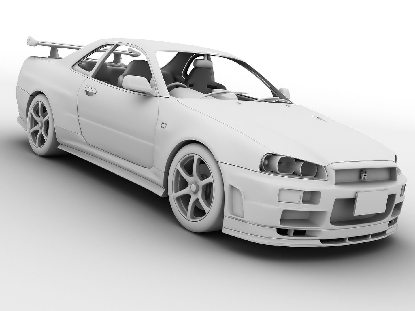 3d Nissan Skyline Gt-r R34 Model