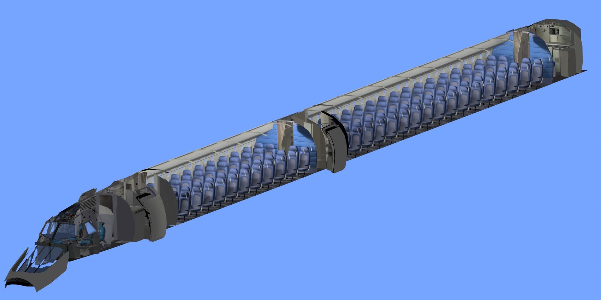 3d Model Interior Concorde