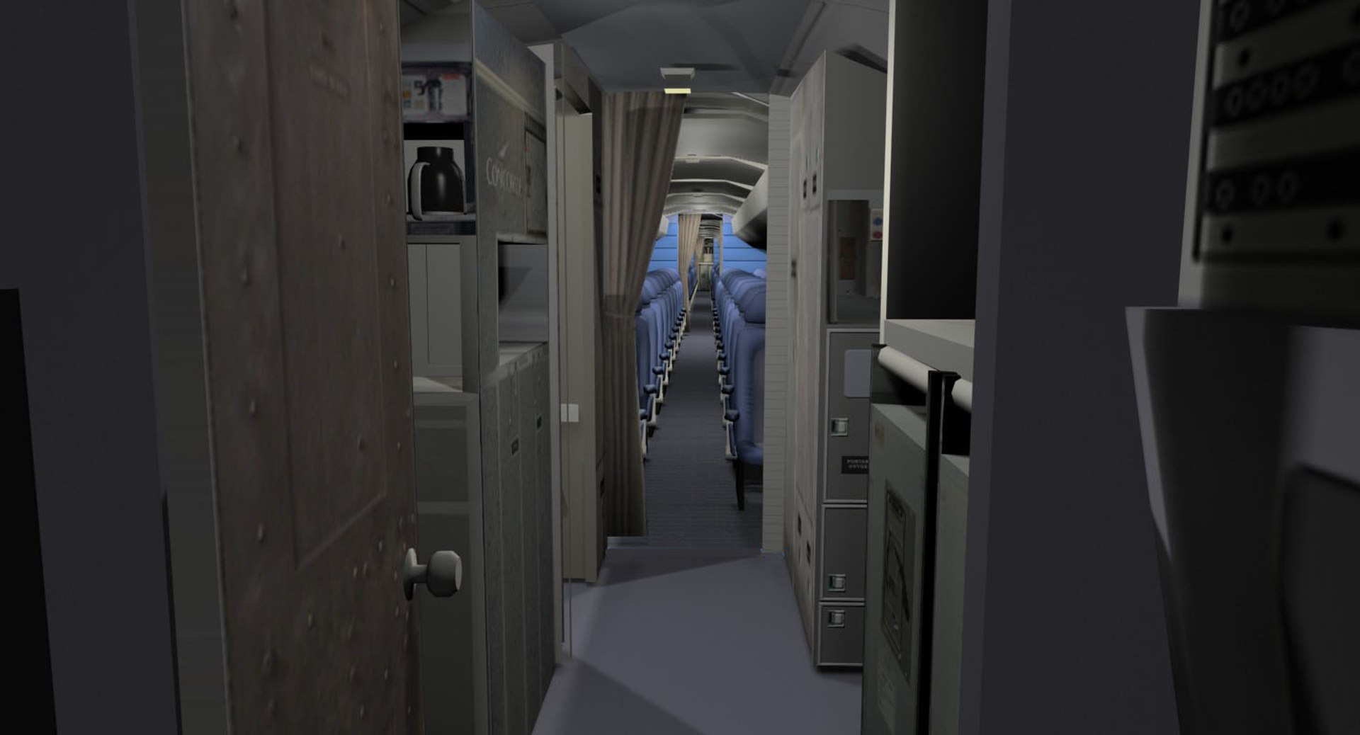 3d Model Interior Concorde