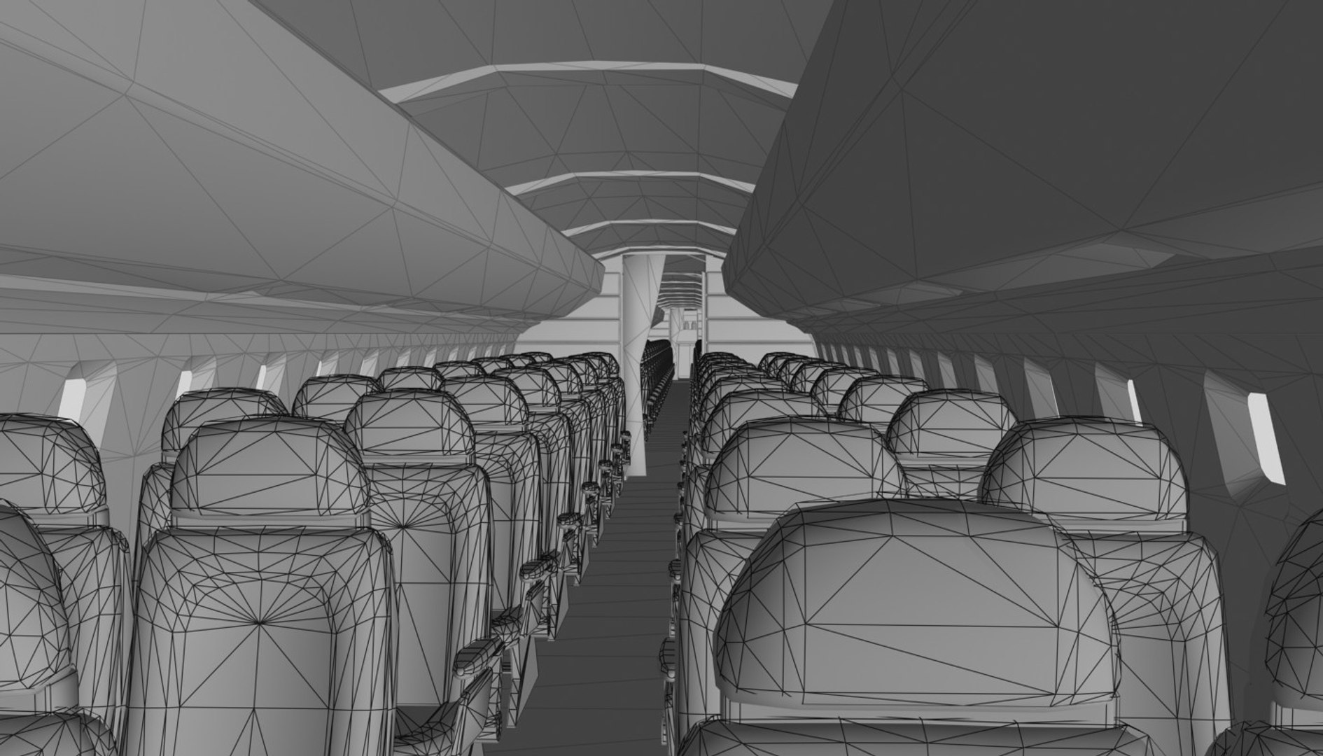 3d model interior concorde