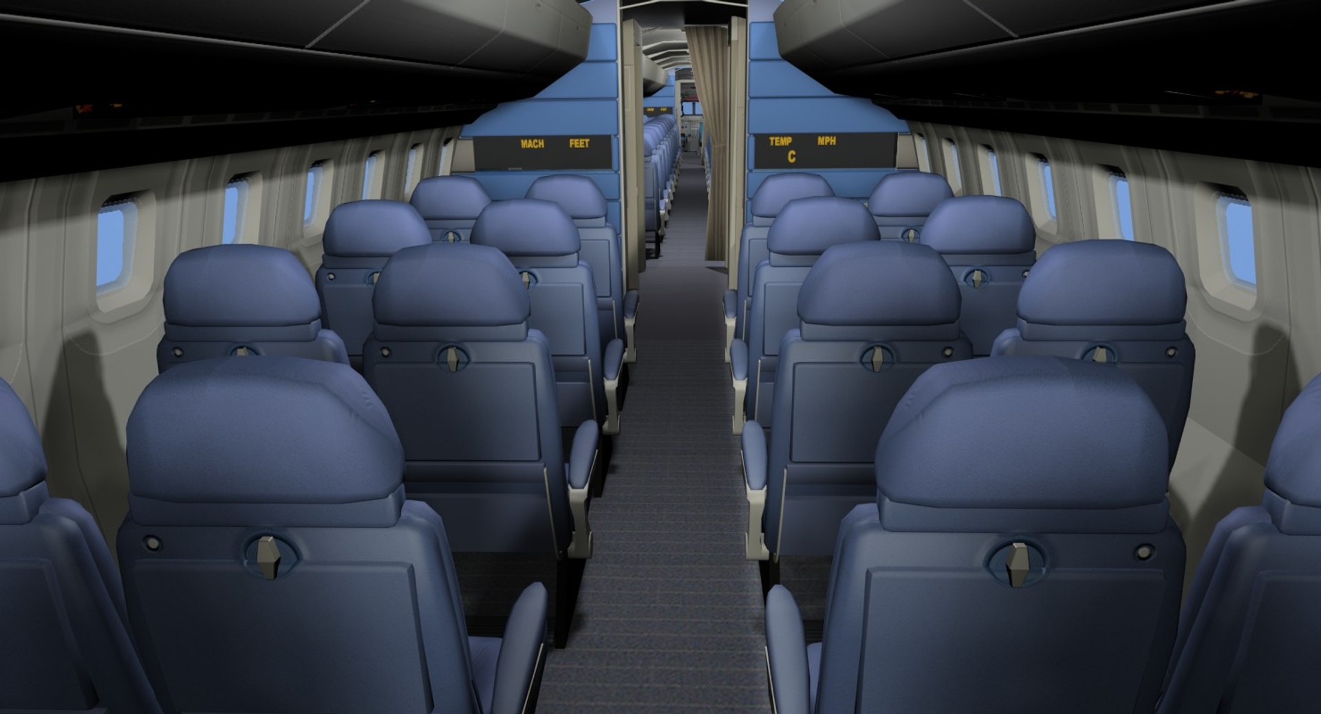 3d Model Interior Concorde
