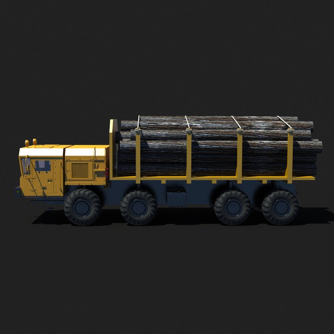 3d Russian Logging Transport