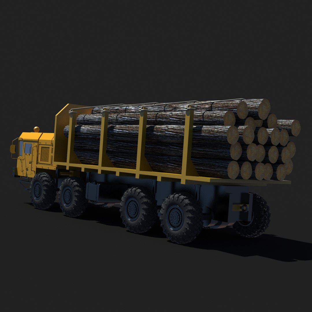 3d Russian Logging Transport