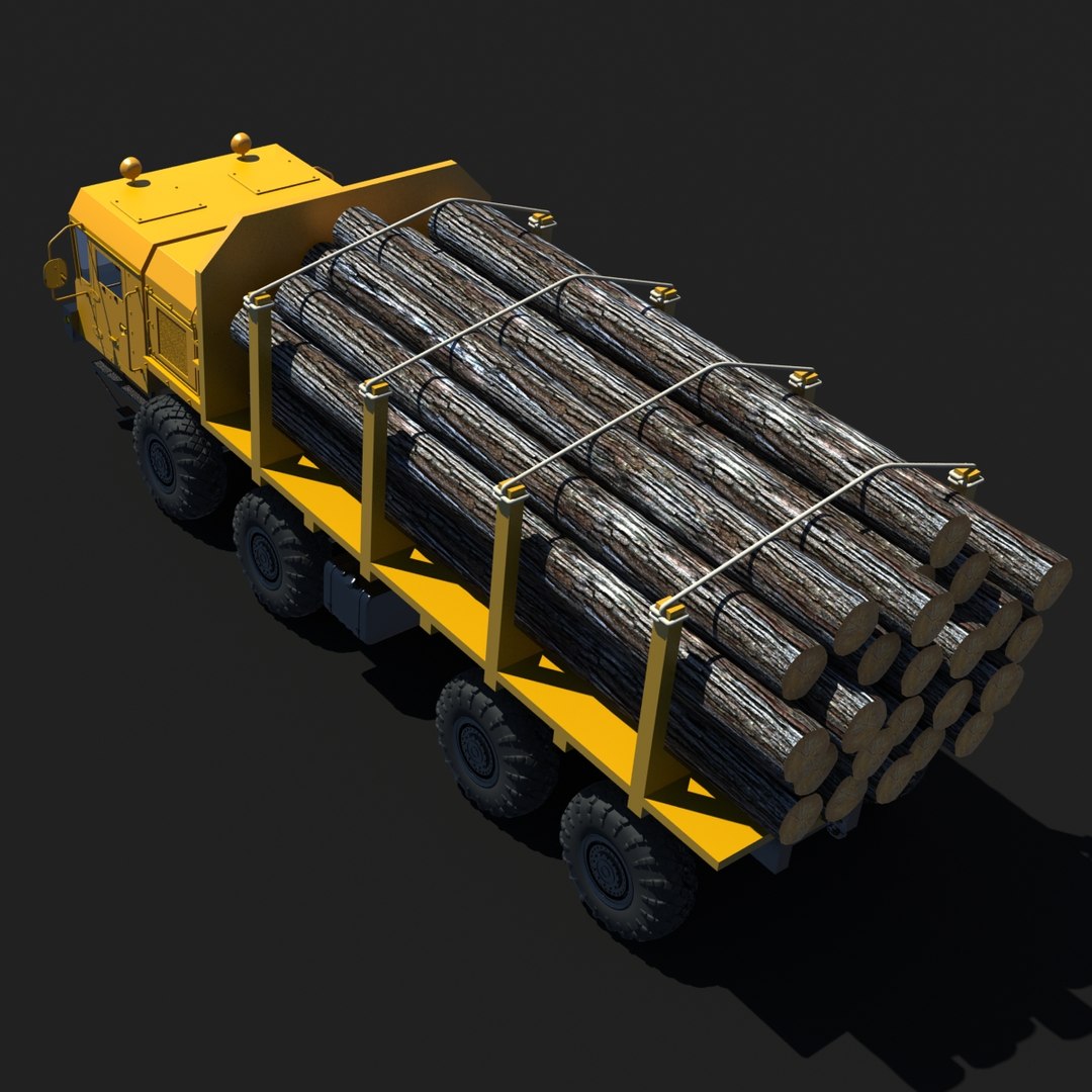 3d Russian Logging Transport