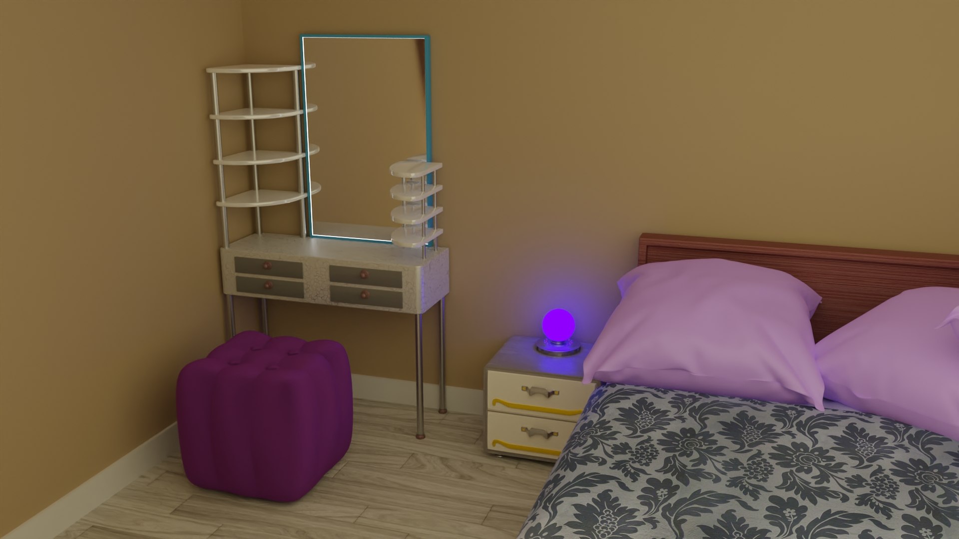 Bedroom Interior Scene For Blender 3D 3D Model 3D - TurboSquid 1715593