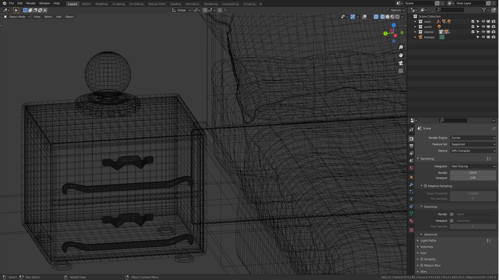 Bedroom Interior Scene For Blender 3D 3D Model 3D - TurboSquid 1715593