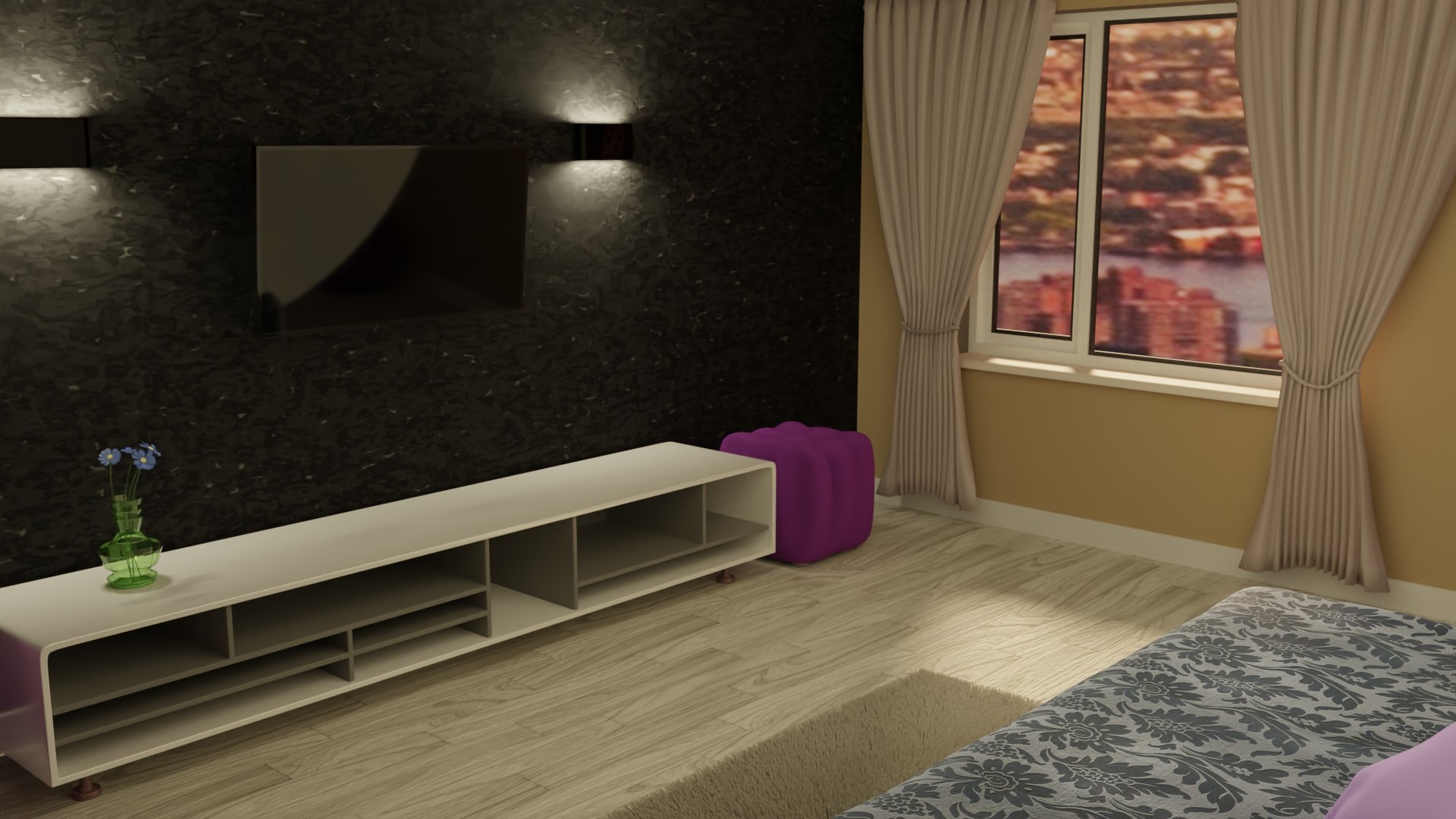 Bedroom Interior Scene For Blender 3D 3D Model 3D - TurboSquid 1715593