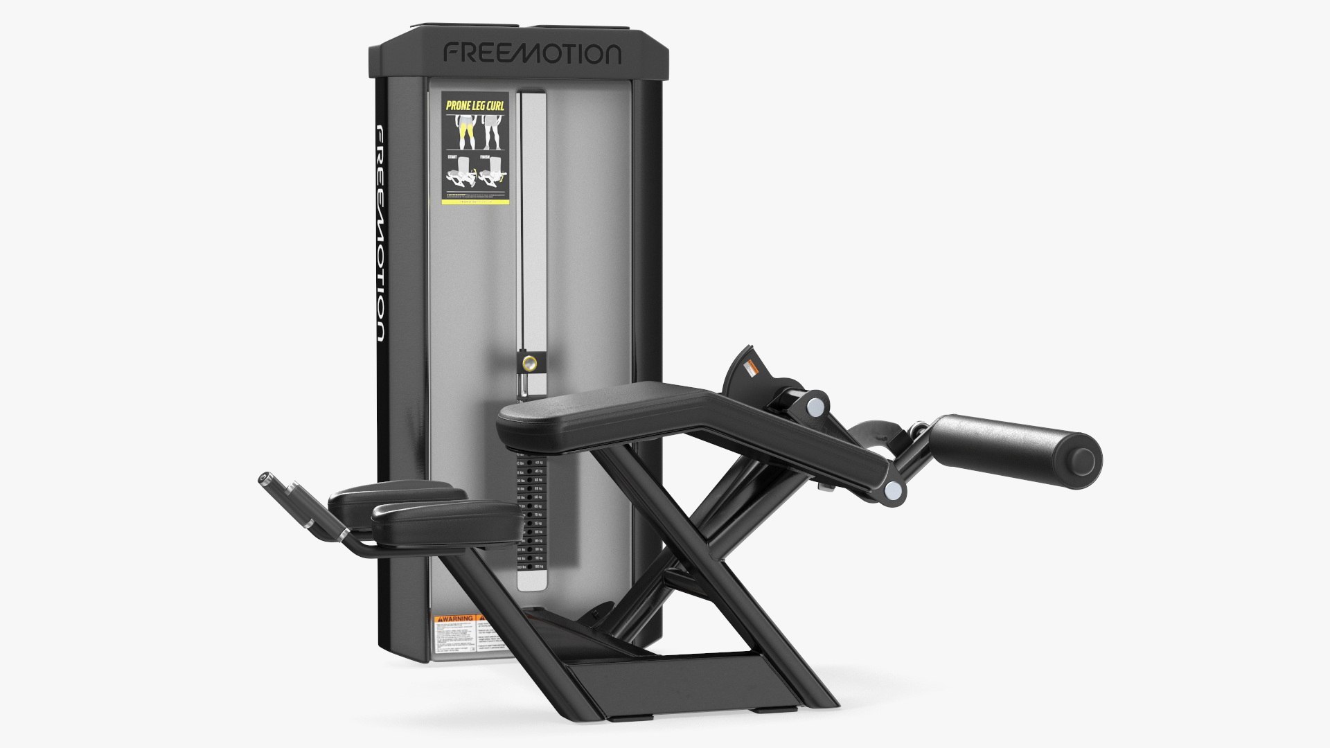 3D Freemotion Prone Leg Curl Trainer Black Rigged - TurboSquid 2113259