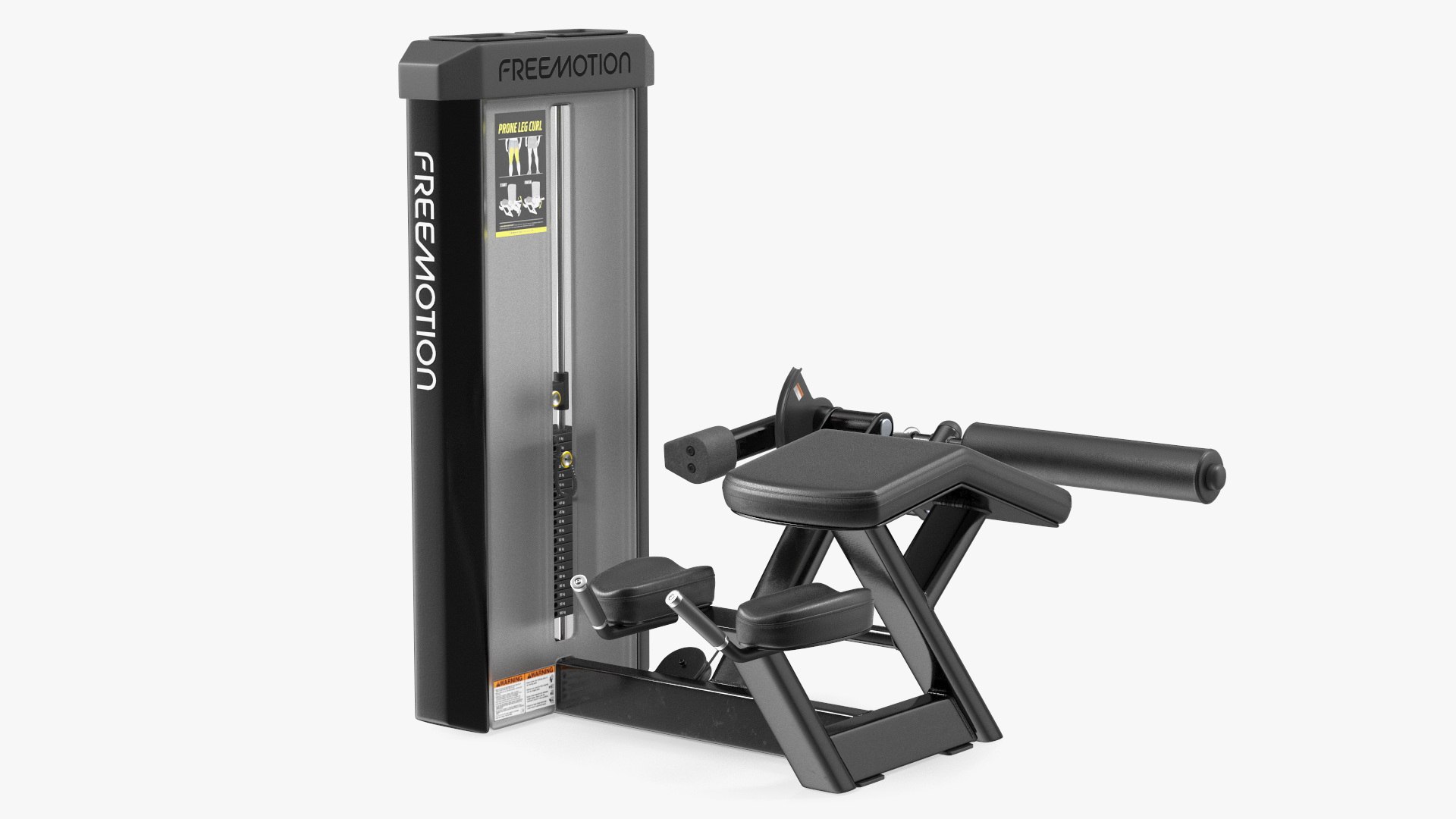 3D Freemotion Prone Leg Curl Trainer Black Rigged - TurboSquid 2113259