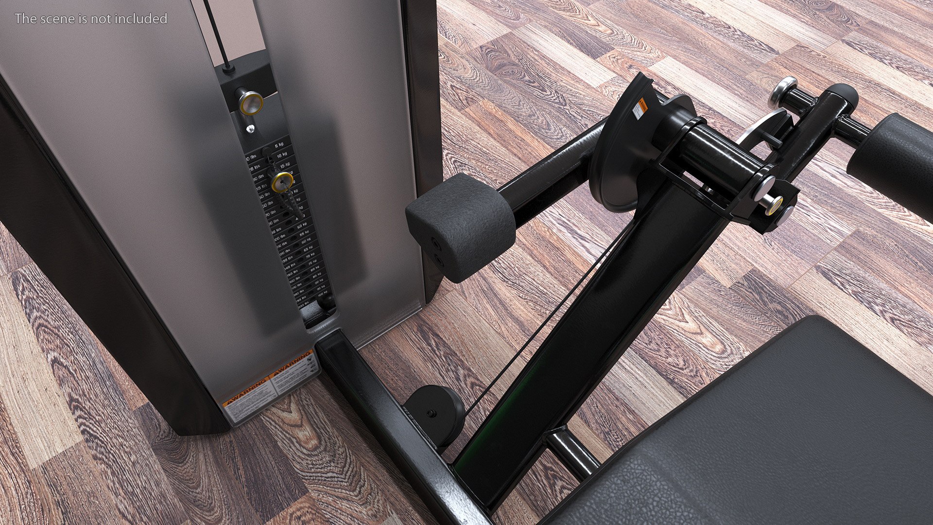 3D Freemotion Prone Leg Curl Trainer Black Rigged - TurboSquid 2113259