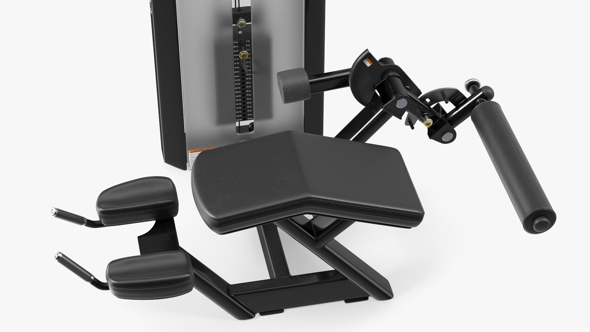 3D Freemotion Prone Leg Curl Trainer Black Rigged - TurboSquid 2113259