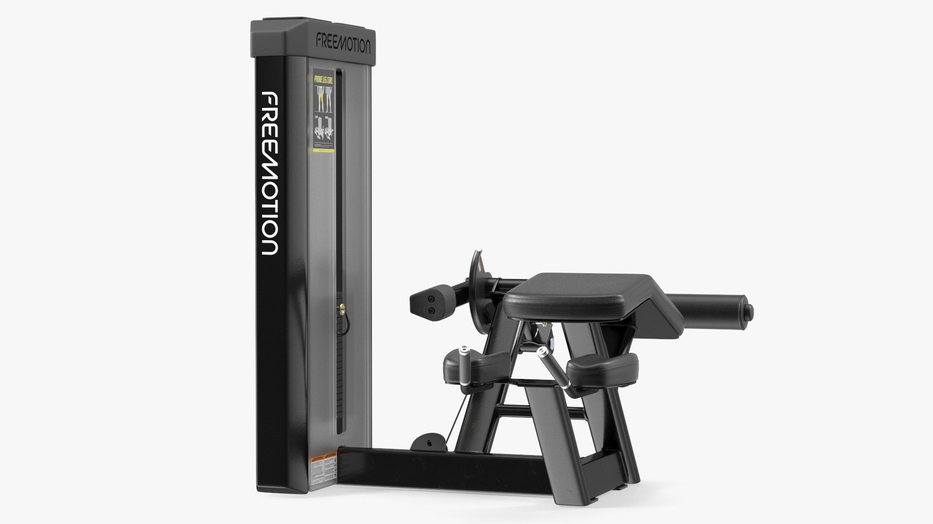 3D Freemotion Prone Leg Curl Trainer Black Rigged - TurboSquid 2113259
