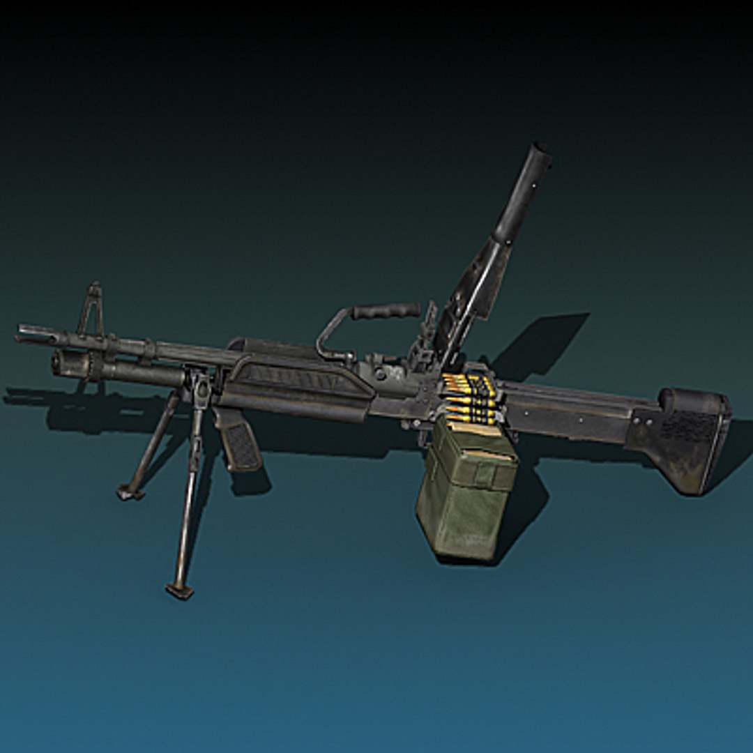 3d Mk-43 Mod 0 Machine Gun Model