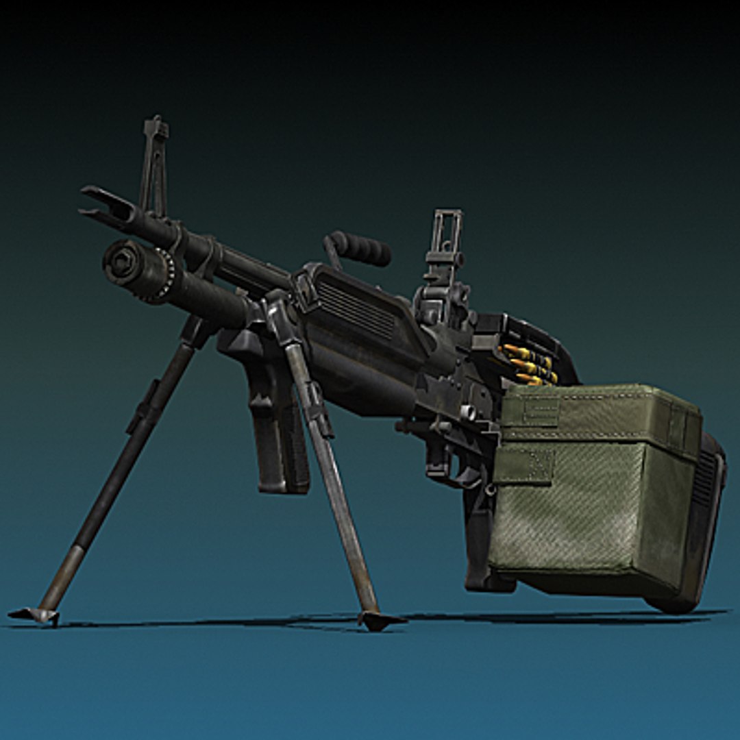3d Mk-43 Mod 0 Machine Gun Model