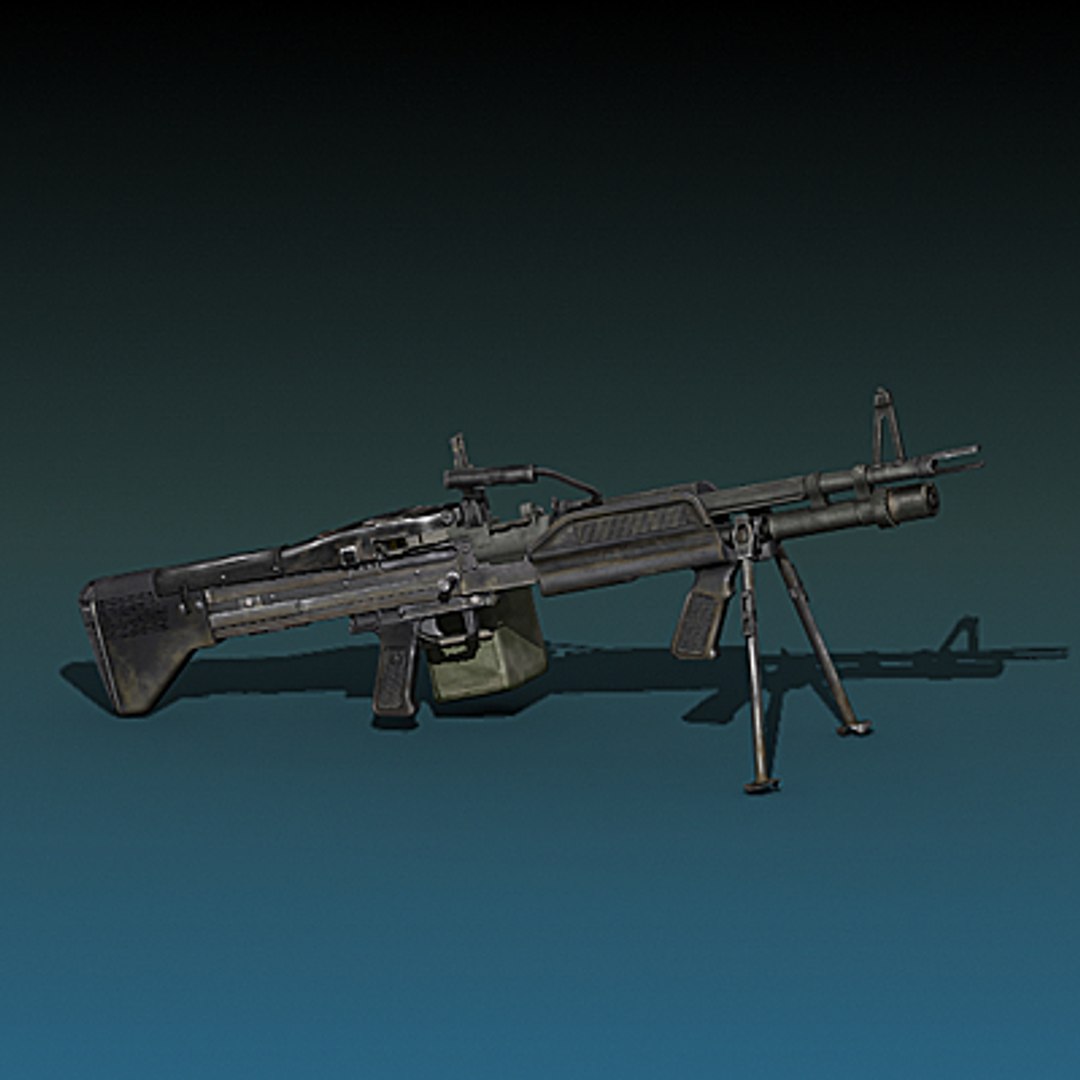 3d Mk-43 Mod 0 Machine Gun Model