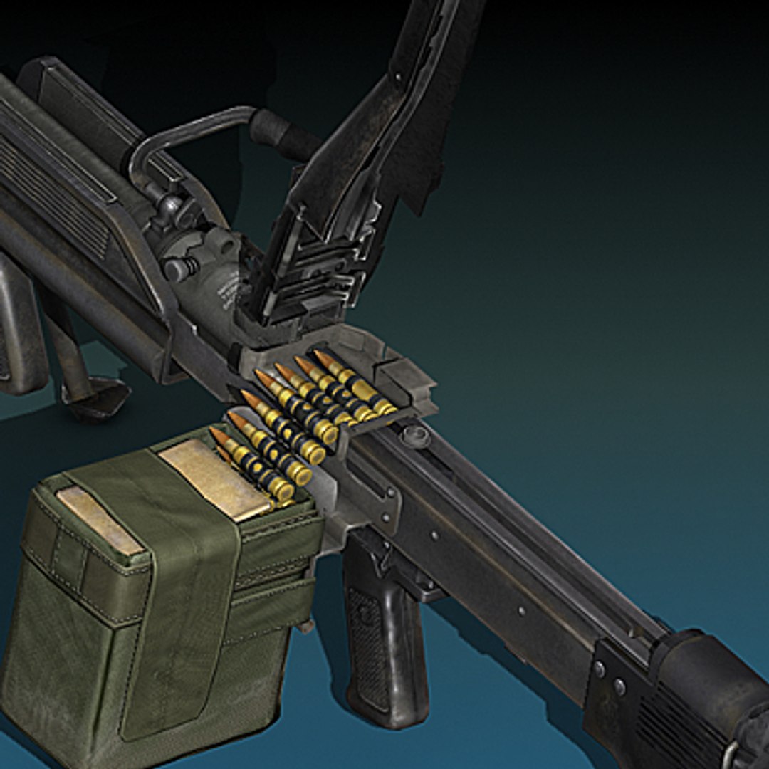 3d Mk-43 Mod 0 Machine Gun Model