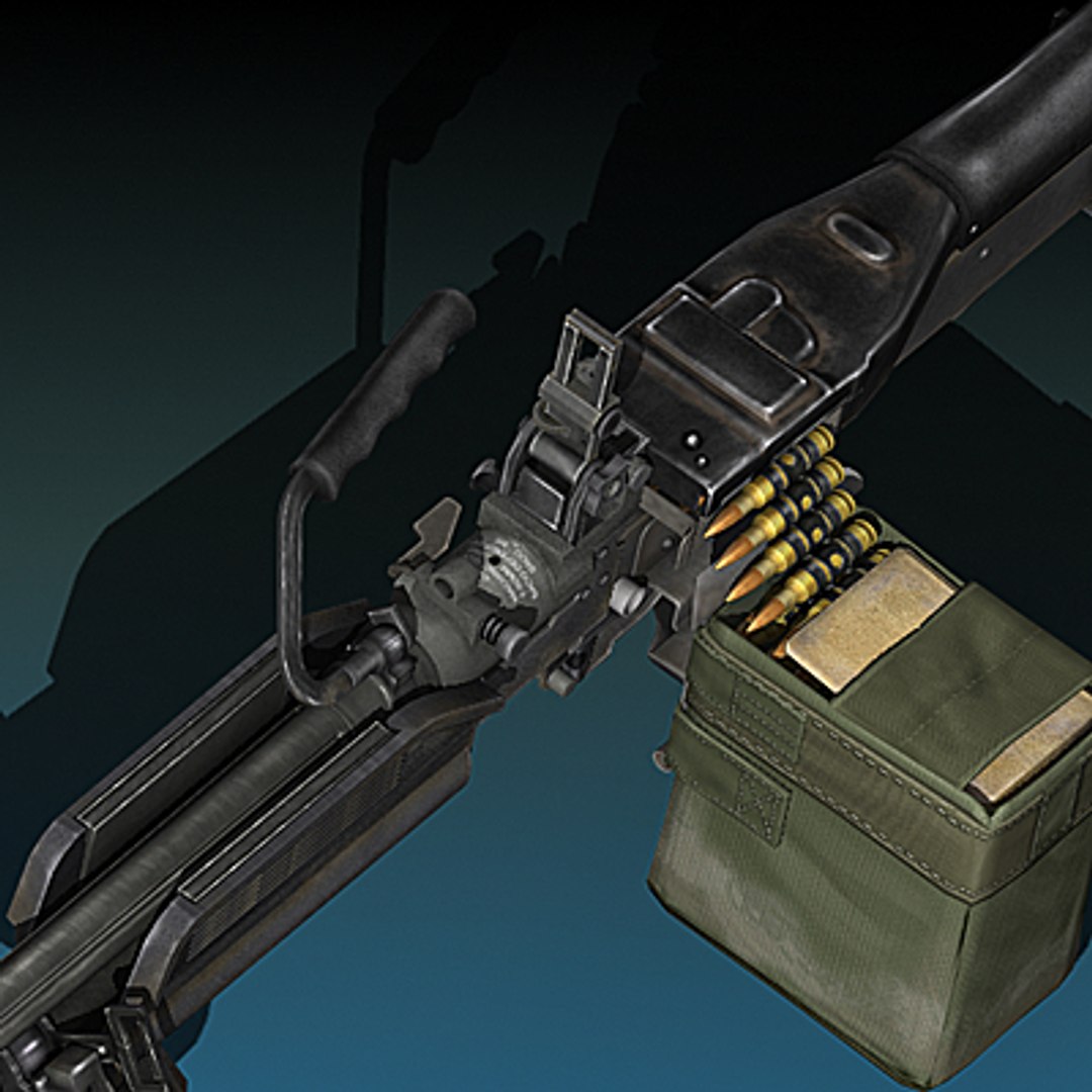 3d Mk-43 Mod 0 Machine Gun Model