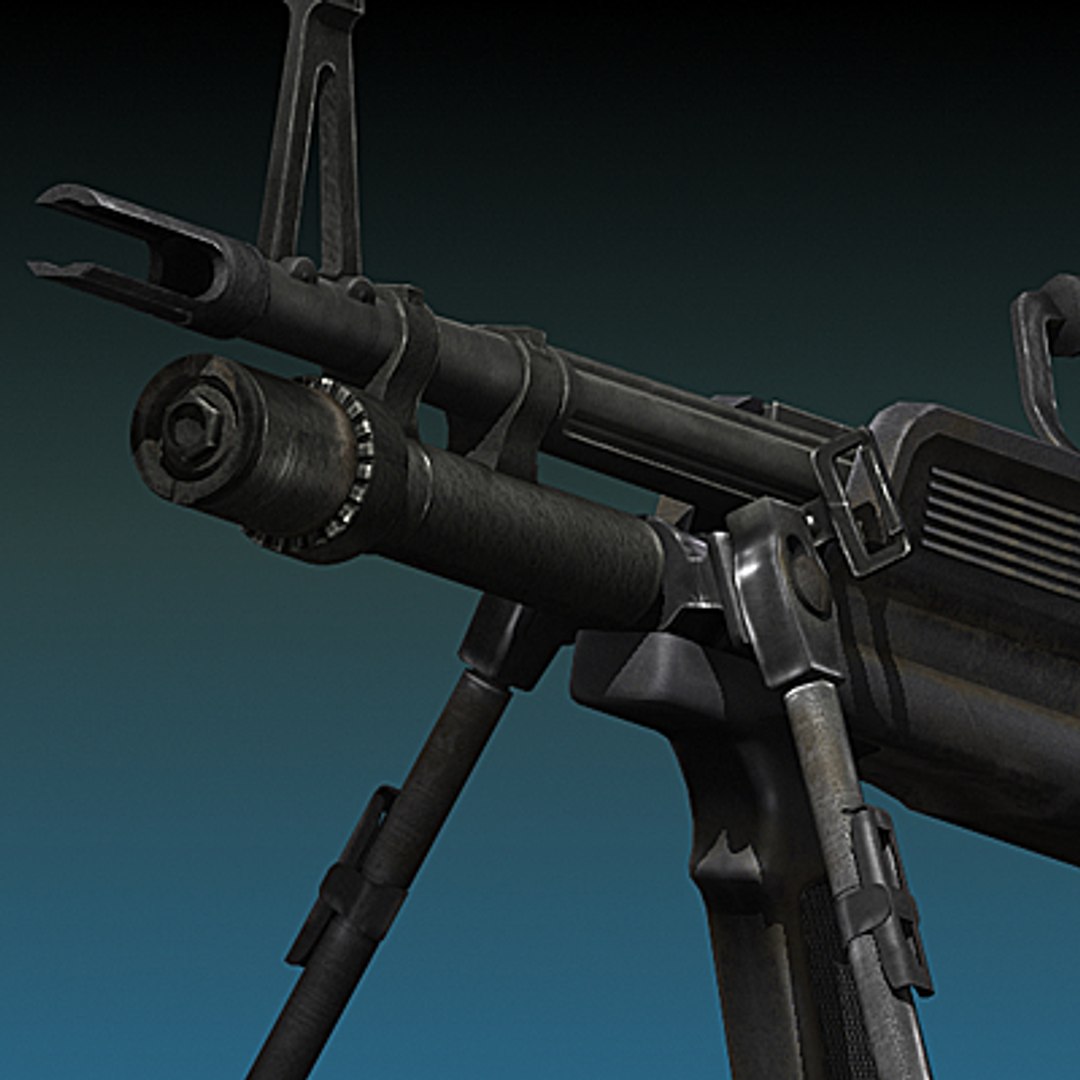 3d Mk-43 Mod 0 Machine Gun Model