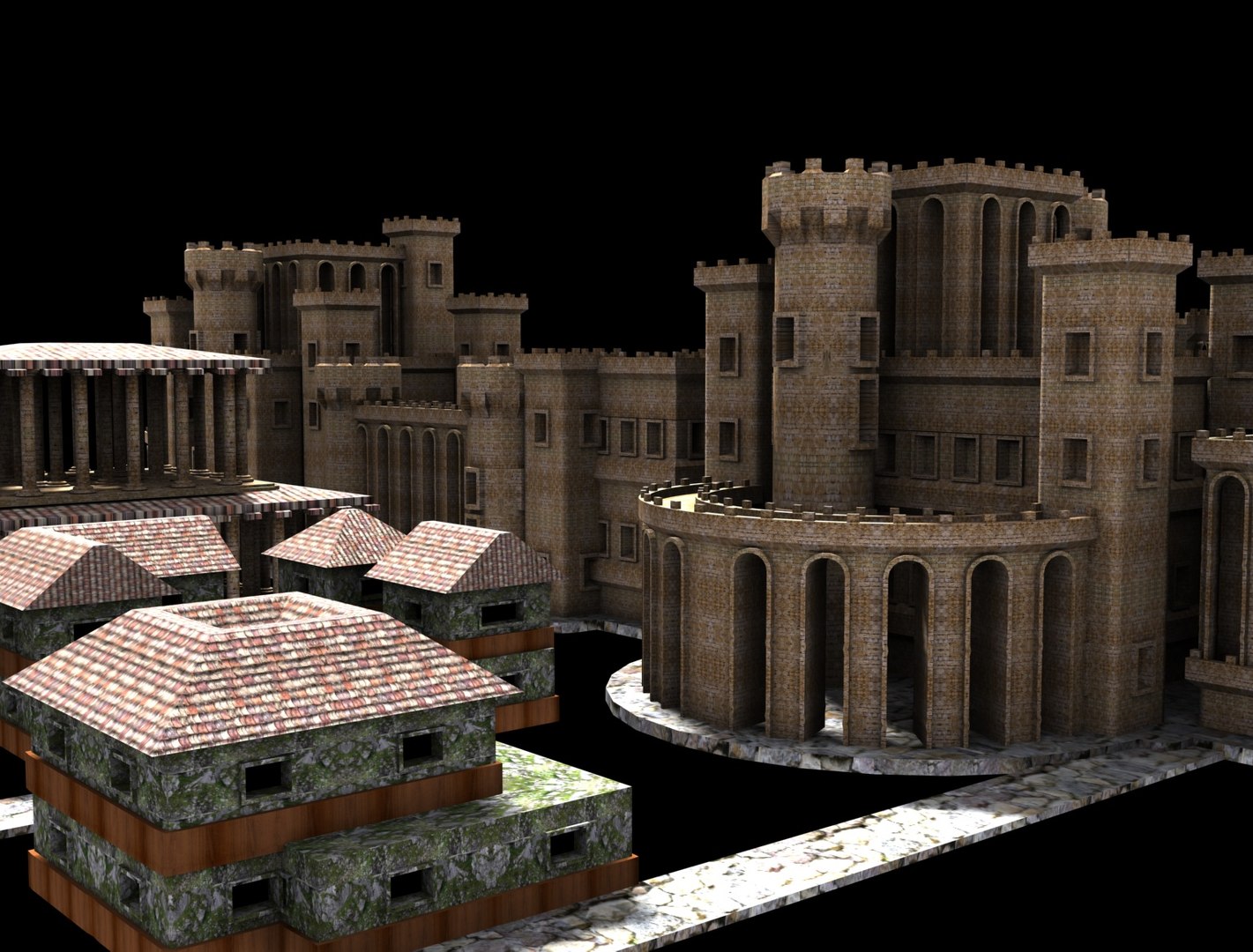 Castle Modules 3d Max