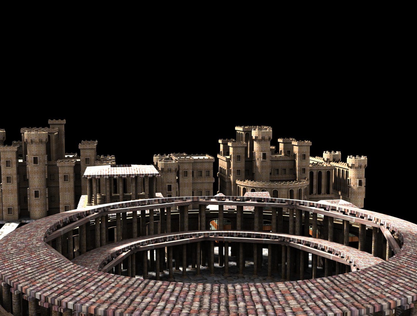 Castle Modules 3d Max