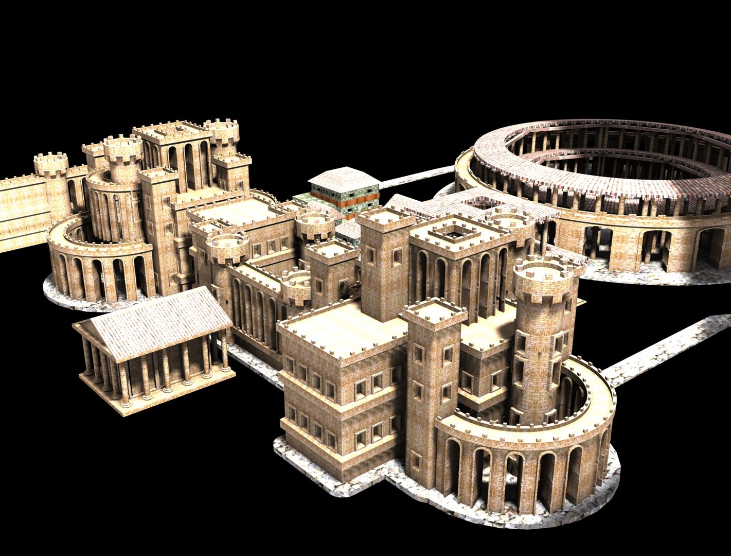 Castle Modules 3d Max