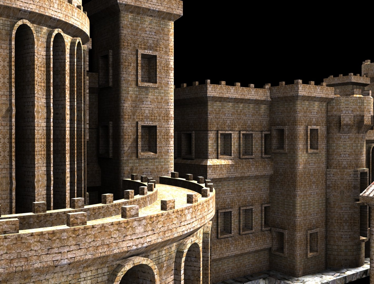 Castle Modules 3d Max