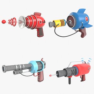Cartoon gun model - TurboSquid 1641201