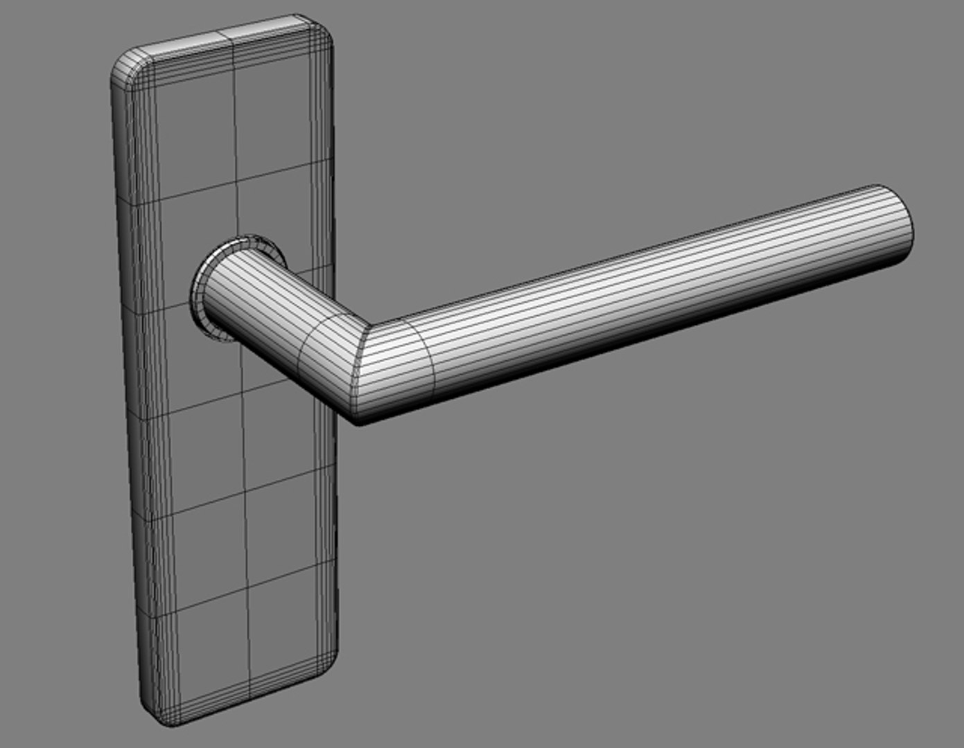 3d Obj Simple Door Handle