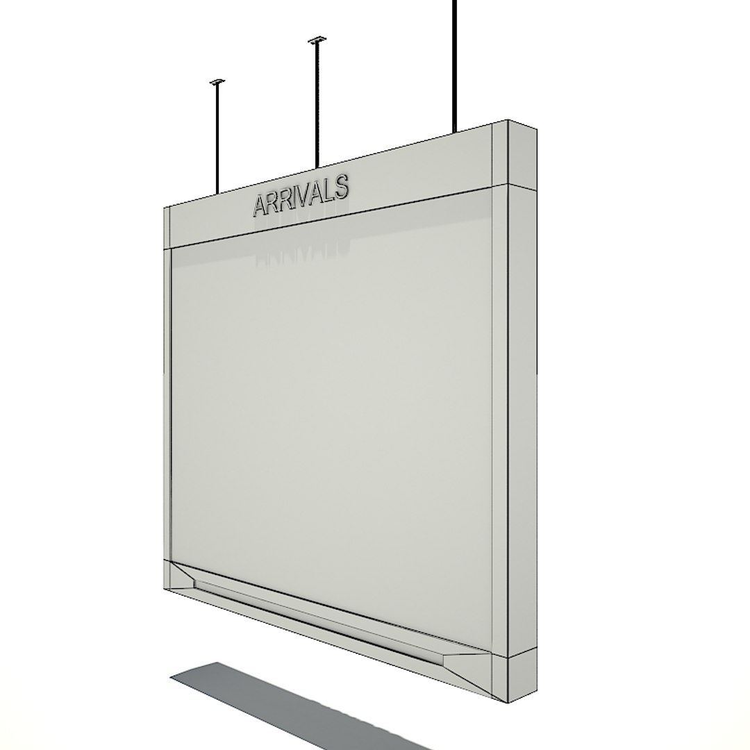 3d Arrival Indicator Board Airport