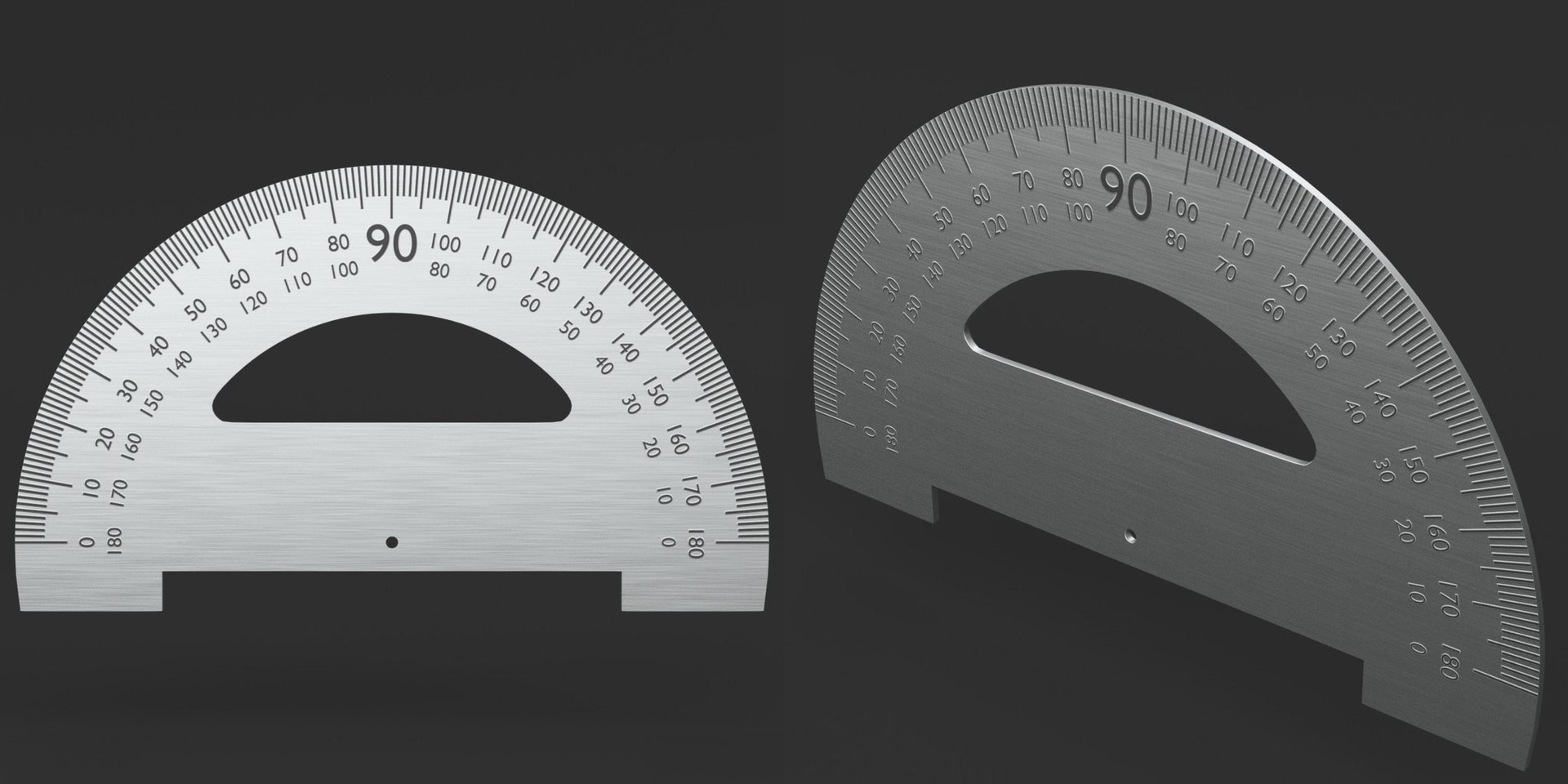 Protractor Ready 3D Model - TurboSquid 1542598