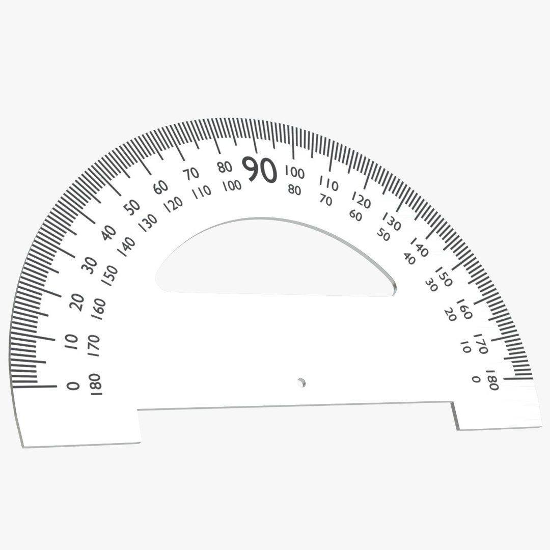 Protractor Ready 3D Model - TurboSquid 1542598