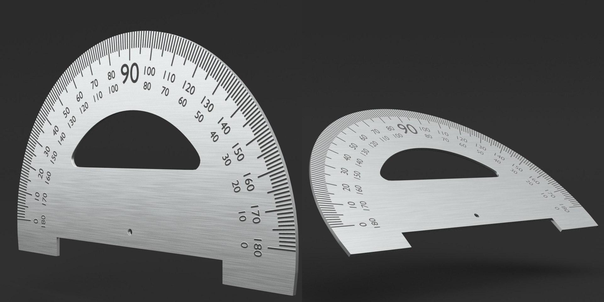 Protractor Ready 3D Model - TurboSquid 1542598