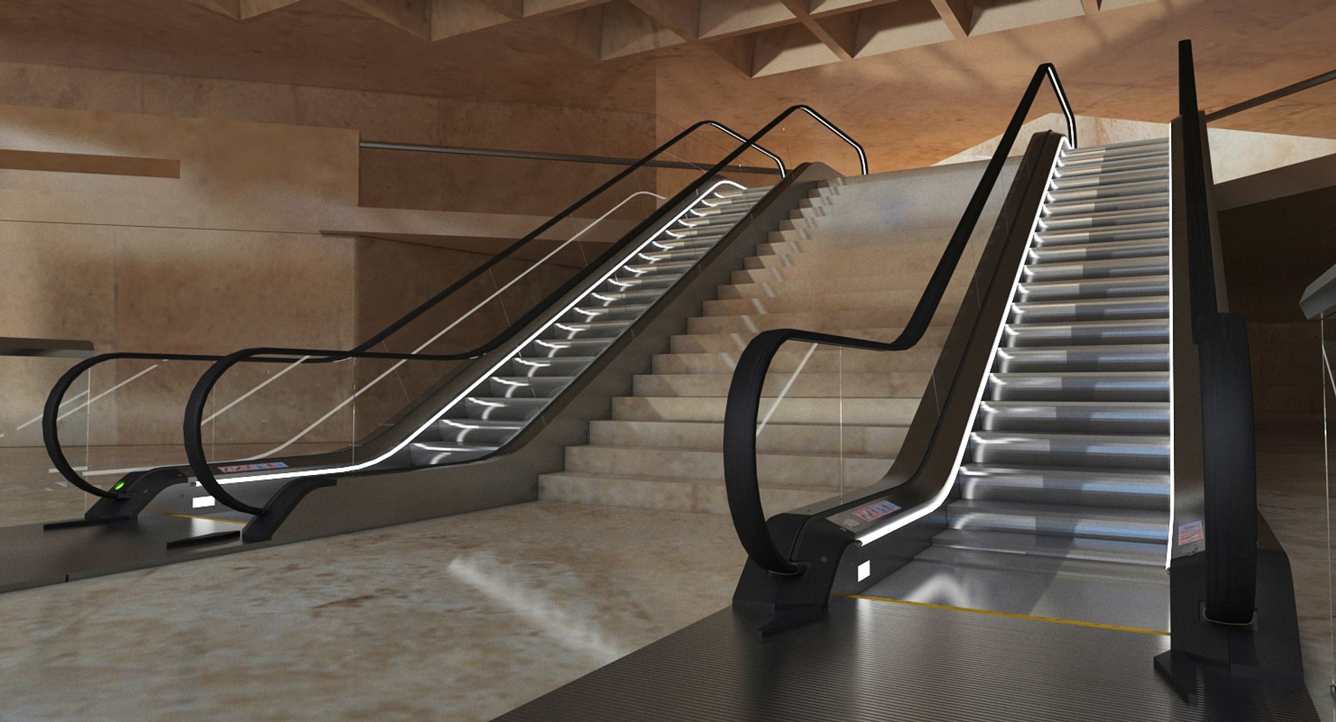 3D Stair Lift Escalator Model - TurboSquid 1271768