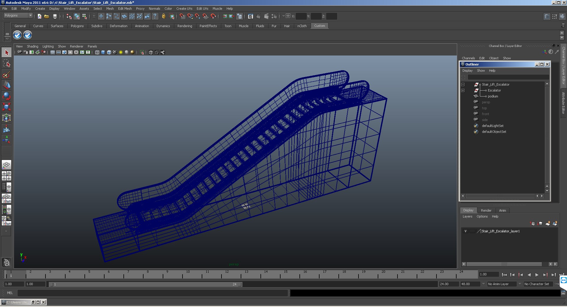 3D Stair Lift Escalator Model - TurboSquid 1271768