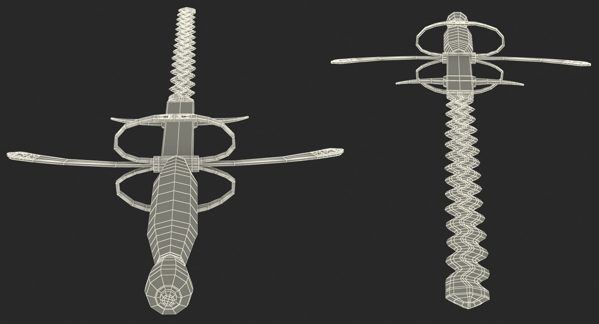 3d German Landsknecht Flamberge Sword Model