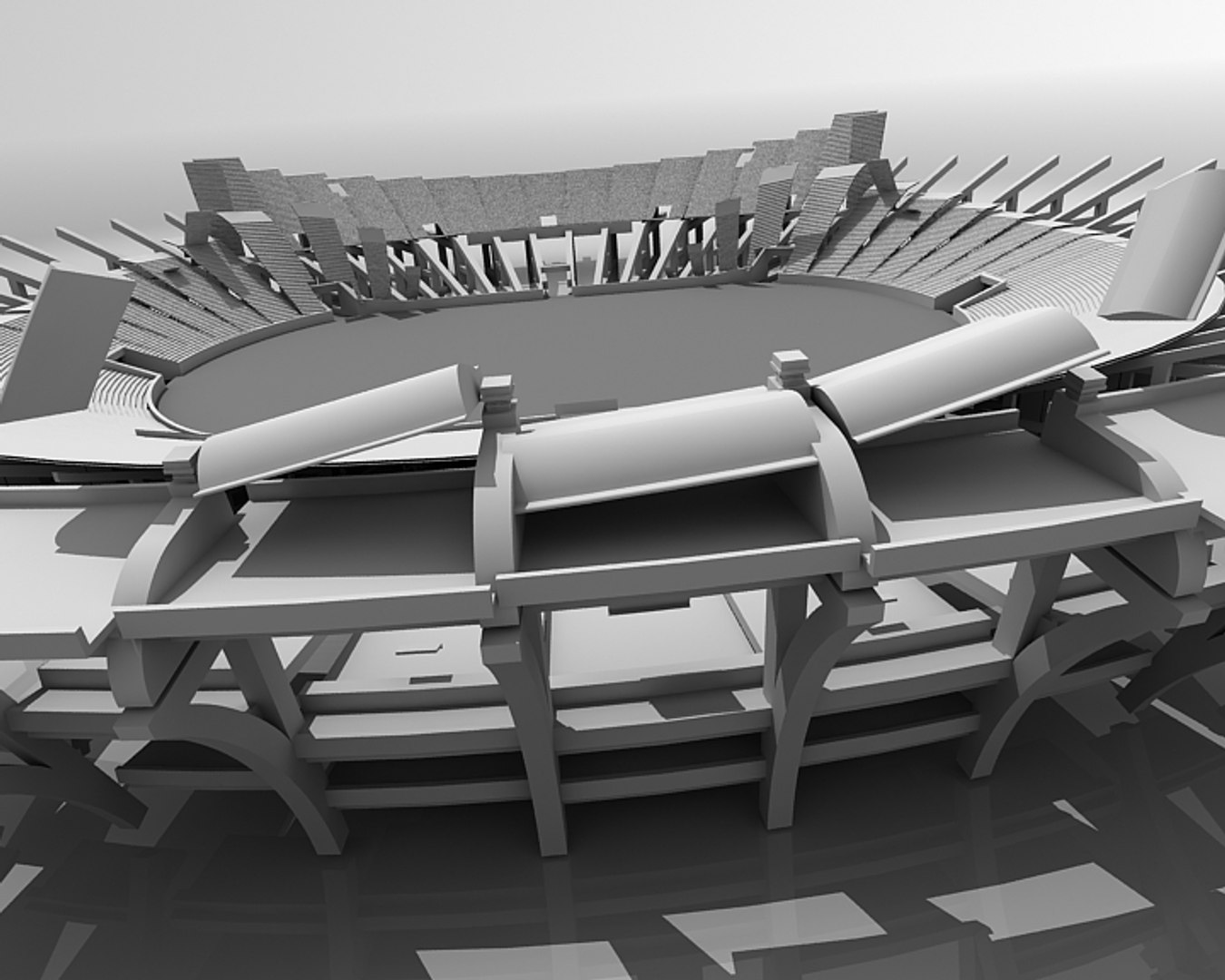 Animation Stadium 3d Model