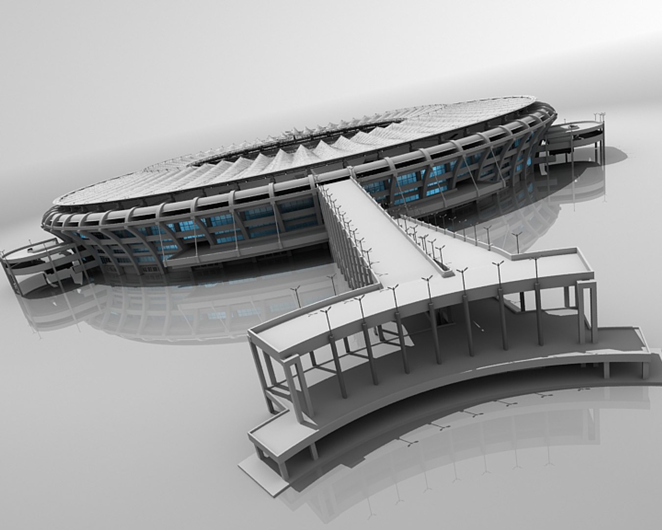 Animation Stadium 3d Model