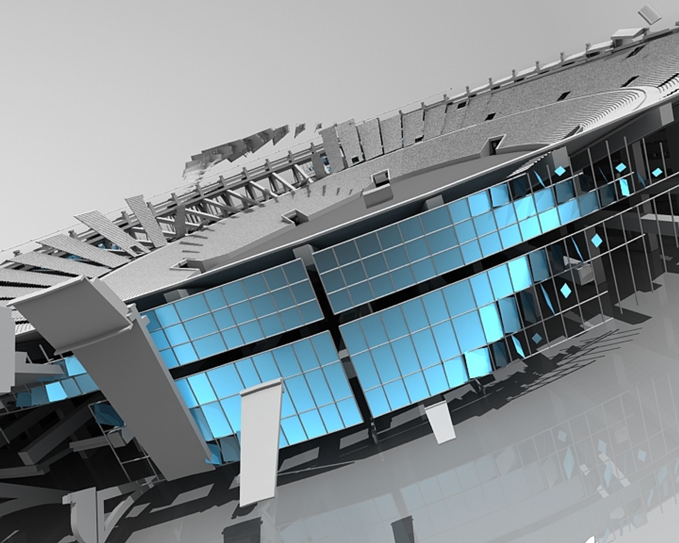 Animation Stadium 3d Model