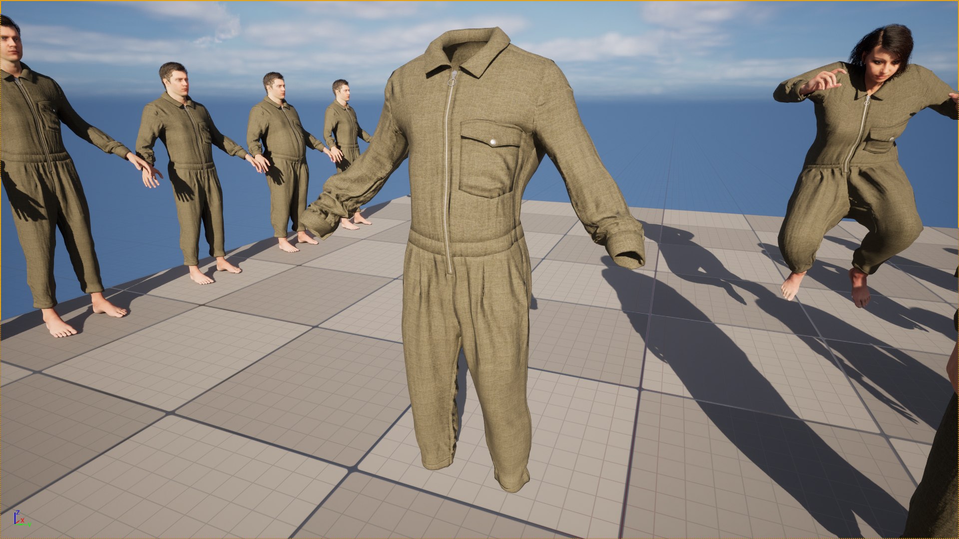 3D Overalls 213 - All MH Bodies UE5 Skeletons - Rigged Model ...