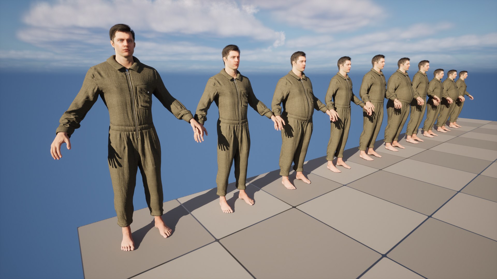 3D Overalls 213 - All MH Bodies UE5 Skeletons - Rigged Model ...