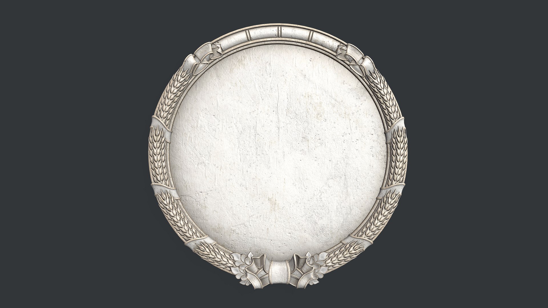 3D Round Moulding Plaster Frame Model - TurboSquid 2423230