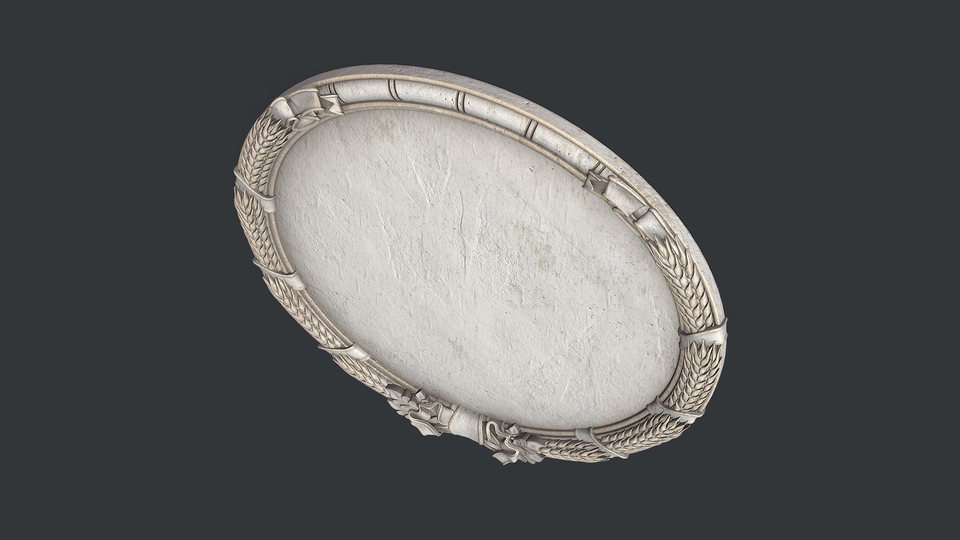 3D Round Moulding Plaster Frame Model - TurboSquid 2423230