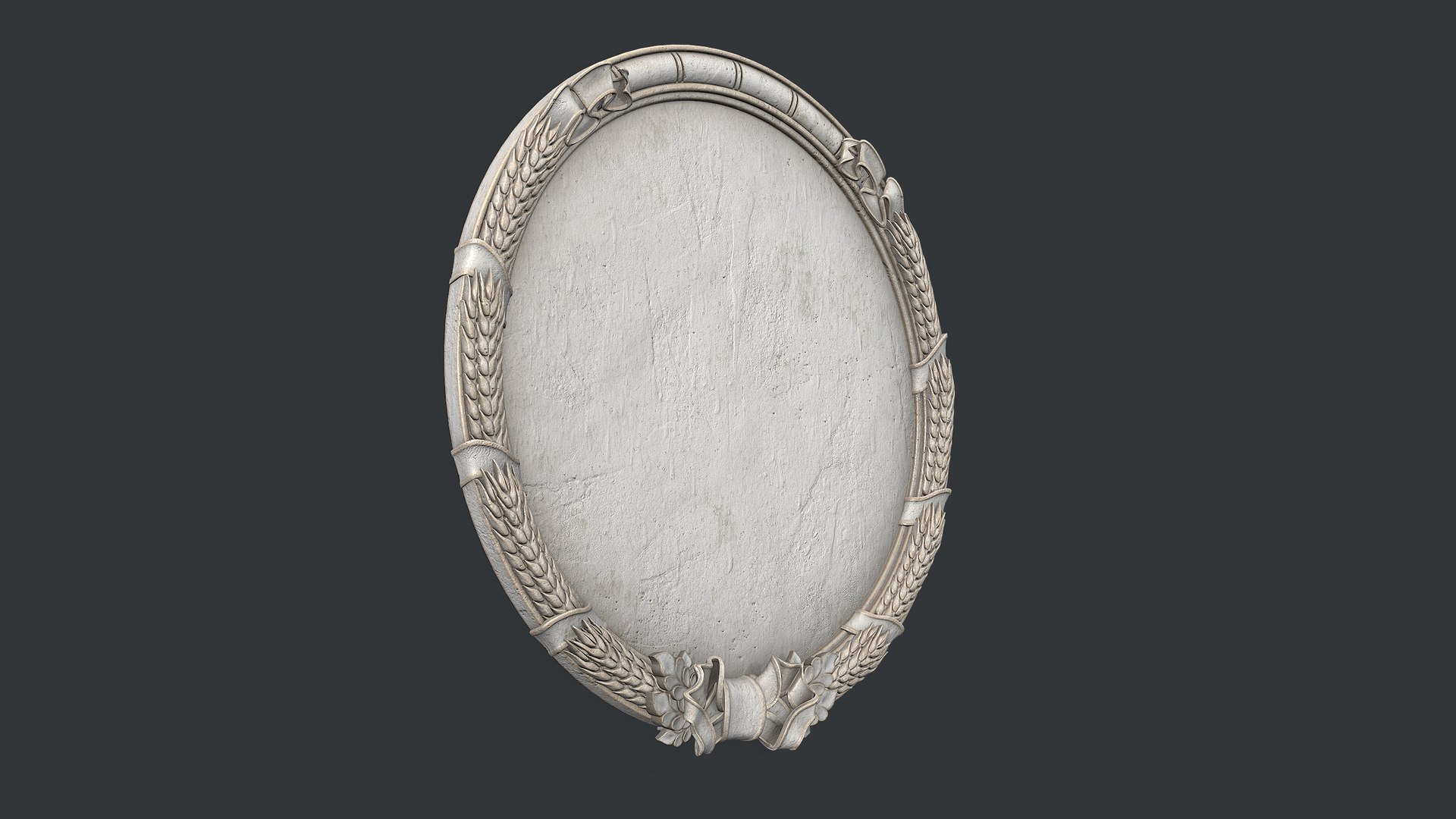 3D Round Moulding Plaster Frame Model - TurboSquid 2423230