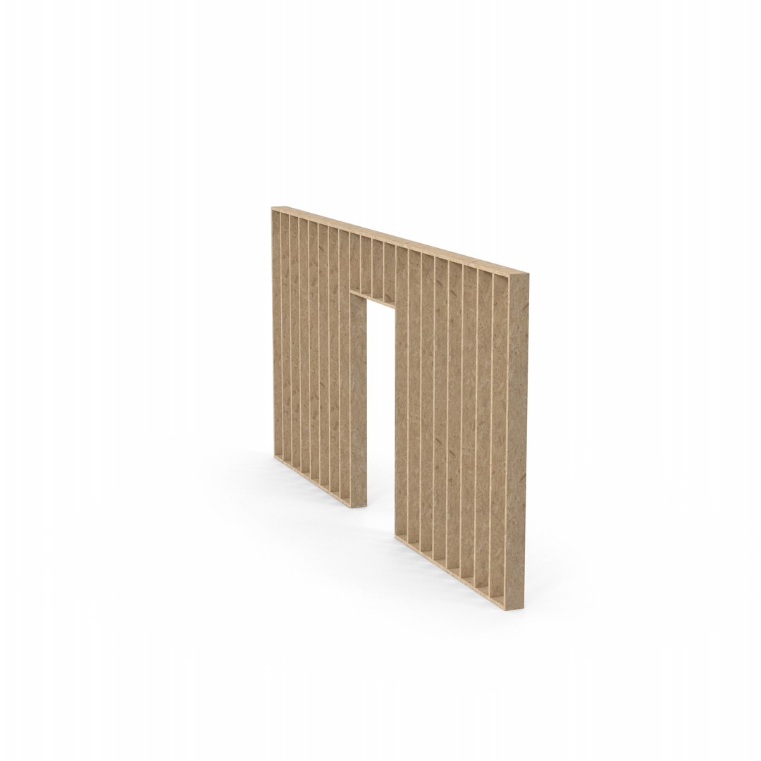 Plywood Door Facade Frame 3D Model - TurboSquid 2488261